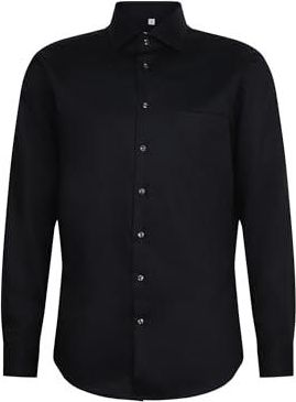 Seidensticker Chemise business homme Seidensticker - coupe slim - sans repassage - col Kent - manches longues - 100 % coton