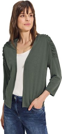 Cecil Damen B321499 Strickjacke, cool Khaki, XXL