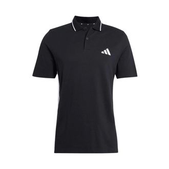 adidas Homme, Tops, Noir, Taille: L Essentials 3-Stripes Piqu&eacute; Polo