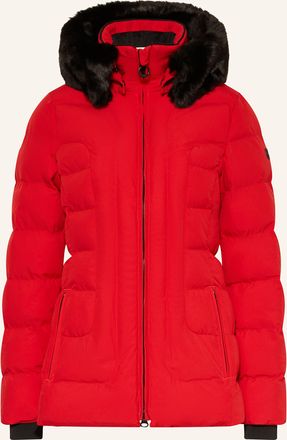 Wellensteyn Wellensteyn Steppjacke Belvitesse Medium Mit Dupont Sorona-Isolierung Und Abnehmbarem Kunstpelz rot