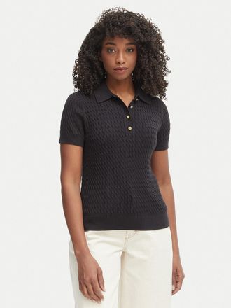 Tommy Hilfiger Poloshirt WW0WW41474 Schwarz Regular Fit
