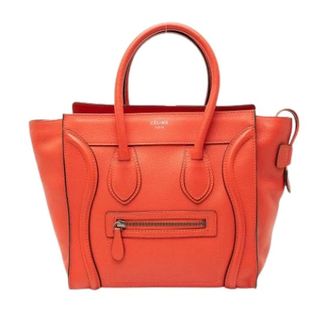Celine Pre-owned Micro Luggage Tote - Femme - Pre-owned - Orange - Taille: ONE Size