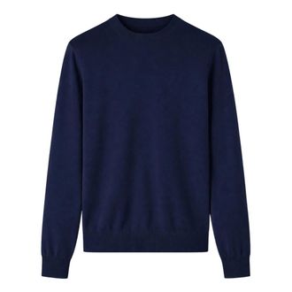 Paolo Pecora Rundhals-Strick - - Knitwear - Herren - Blau - 2XL