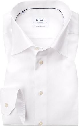 Eton Herren Hemd weiß Baumwolle
