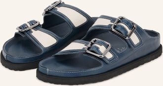 Birkenstock 1774 Birkenstock Pantoletten Arizona Bold Canvas blau