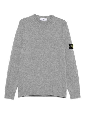 Stone Island Pull Col Roul&eacute; - Gris