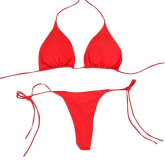 Generic Bikini Sexy Femme Maillot de Bain Ensemble Bikini Bandeau Bandage Femme, Push-Up Br&eacute;silien Deux Pi&egrave;ces pour Plage et Piscine