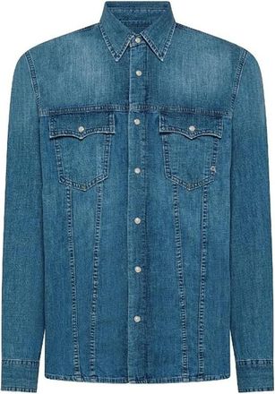 Cycle Homme, Chemises, Bleu, Taille: L James Icon Shirt