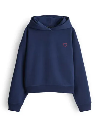 OPUS Hoodie GALENTINE mit Herz Lockere Passform, gerader Schnitt, &uuml;berschnittene Schulter