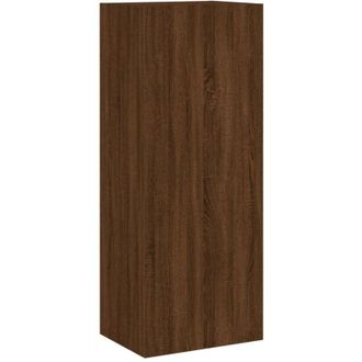 vidaXL Vidaxl - TV-Wandschrank Braun Eiche-Optik 40,5x30x102 cm Holzwerkstoff