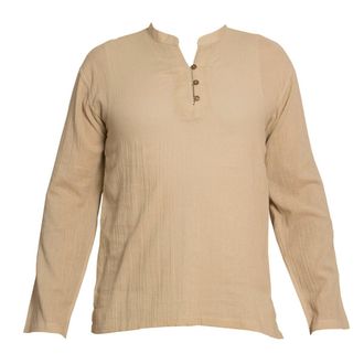 Panasiam Shirt, K, 3button, beige, XL, Longsleeve