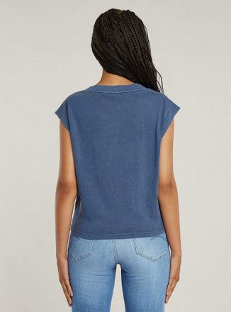 G-Star T-Shirt Mini G-Script Logo Overdyed Top