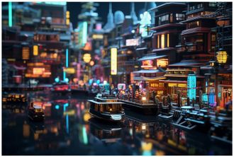 Wallario K&uuml;chenr&uuml;ckwand aus Glas 90 x 60 cm, Motiv: Stadt bei Nacht | Spritzschutz abwischbar & pflegeleicht