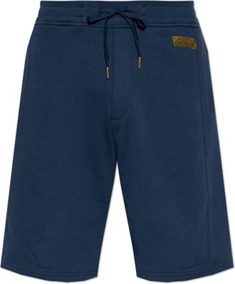 Versace Jeans Couture Homme, Shorts, Bleu, Taille: S Shorts de surv&ecirc;tement avec un Appliqu&eacute;