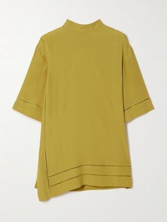 Dries Van Noten T-shirt En Cr&ecirc;pe De Chine - Jaune