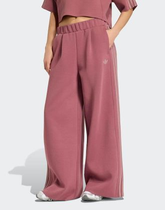 adidas Originals Sst 2.0 pantalon de surv&ecirc;tement long bordeaux / violet-Rouge