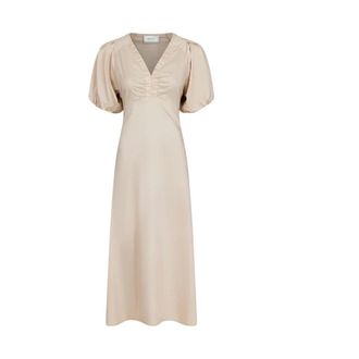 Neo Noir Femme, Robes, Beige, Taille: 46 FR Illana Poplin Dress