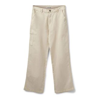 Sofie Schnoor Off White Hose Gerades Bein Coole Tasche - - Trousers - Damen - Wei&szlig; - S