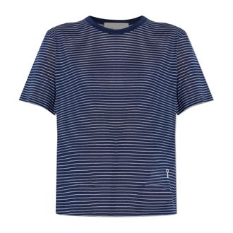 Ami Femme, Tops, Bleu, Taille: 36 FR T-shirt De Coeur