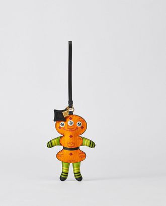 MCM MCM x Atelier Biagetti Anh&auml;nger in Visetos-Leder-Mix BRIGHT MARIGOLD VISETOS