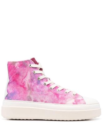Isabel Marant baskets montantes &agrave; lacets - Rose