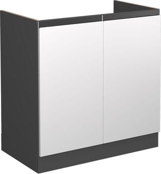 Vicco Spülenunterschrank R-Line, Weiß, 80 cm, ap Anthrazit