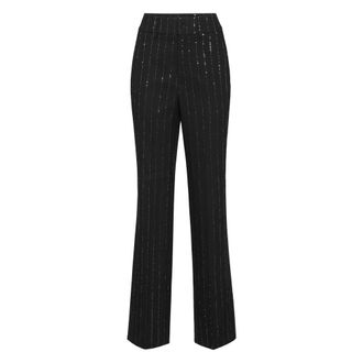 Philipp Plein Lady Fit Hose Paillettes - - Trousers - Damen - Schwarzk - M