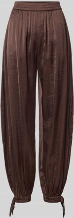 Mbym Loose Fit Stoffhose aus Satin mit Viskose-Anteil