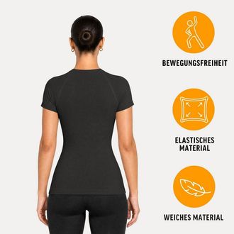 Smilodox T-Shirt Lyana, Damen Shirt, Shaped Fit, Rundhals, f&uuml;r Gym & Freizeit Stretch, weiches Material, Basic, Laufshirt