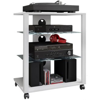 ebuy24 Ebuy24 - Mobilier Hfii Folas h. 70 x l. 60 x p. 41 cm Blanc