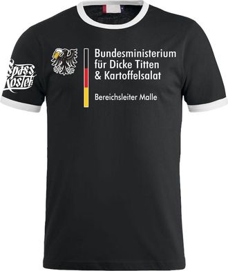 Spass Kostet Herren Tshirt Malle Bundesministerium f&uuml;r Dicke Titten und Kartoffelsalat Gr&ouml;&szlig;e S - 5XL