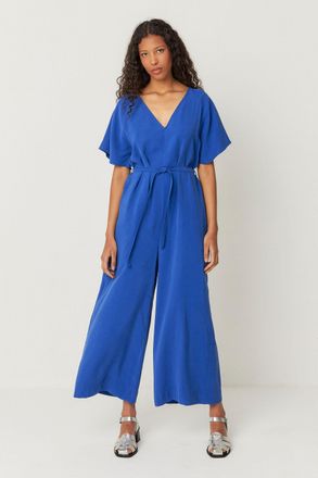 SKFK Damen vegan Jumpsuit Kaie Blau