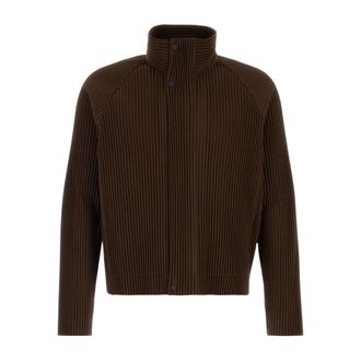 Issey Miyake Tailored Pleats Blouson - - Jackets - Herren - Braun - L