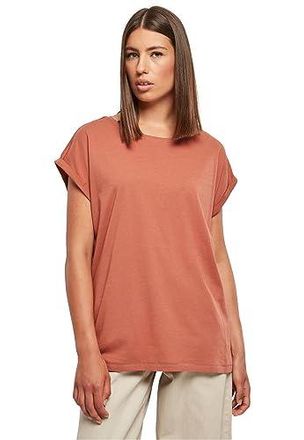 Urban Classics Crop Top Femme en Jersey Souple Femme T-Shirt Manches Courtes Rouge S