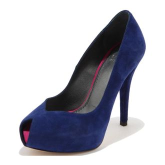 Stuart Weitzman Femme, Chaussures, Bleu, Taille: 35 EU Escarpins en Daim Saphine