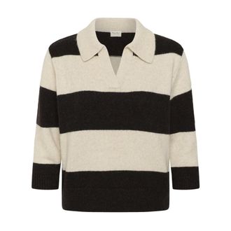 Part Two Pull col en V - Femme - Pulls - Beige - Taille: 44 FR