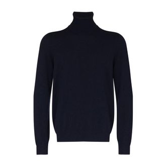 Brunello Cucinelli Navy Blue Kaschmir Rollkragenpullover - - Knitwear - Herren - Blau - M