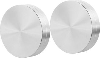 Cabilock 2st Esstisch Drehteller Aus Aluminium Tortenständer Mit 2 Etagen Esstischdekoration Runder Couchtisch Drehteller Aus Glas Ring Doppelschicht Rotieren 