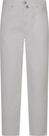 Jacob Cohen Homme, Jeans, Blanc, Taille: W32 Edo Regular-Straight 5-Pocket Pants