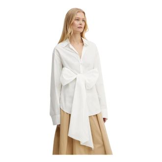 Forte_Forte Geknotetes Hemd - - Blouses & Shirts - Damen - Wei&szlig; - L
