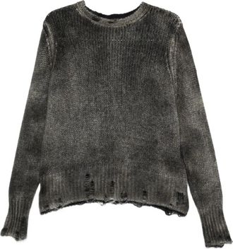 Avant Toi pull en cachemire à effet usé - Gris
