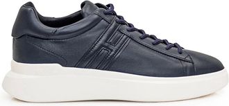 Hogan Homme, Chaussures, Noir, Taille: 40 EU H580 Leather Baskets