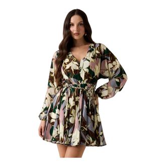 Marciano Samira V-Ausschnitt Wickelkleid - - Dresses - Damen - Mehrfarbig - S