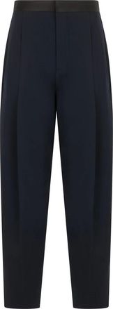 Bottega Veneta Femme, Pantalons, Noir, Taille: 36 FR Pantalon Large en Laine