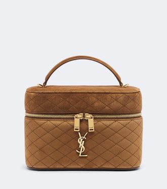 Saint Laurent Sac vanity Gaby Large en daim