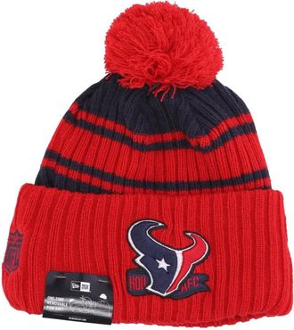 New Era Houston Texans Pom Pom Beanie Hat - - Accessories - Herren - Rot - ONE SIZE
