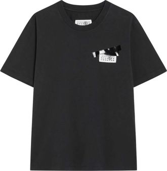 Maison Margiela Femme, Tops, Noir, Taille: 38 FR Collection de T-shirts noirs