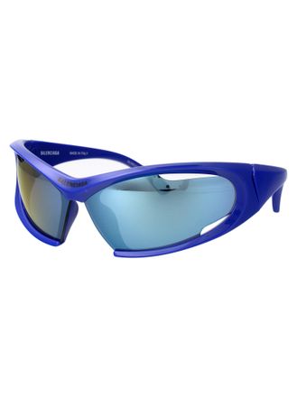 Balenciaga Unisex Sunglasses Bb0318s Blue Blue-Blue-Blue Acetate Blue/blue/blue