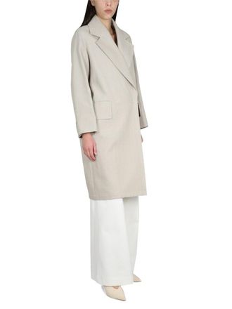 Max Mara Linen and Jersey Trench Coat - Beige
