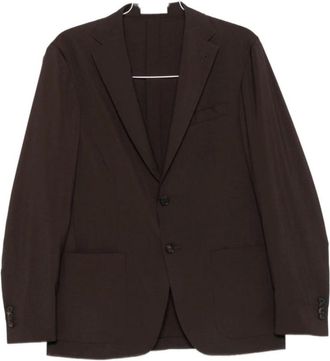 Corneliani Homme, Vestes, Brun, Taille: M Blazer &agrave; revers crant&eacute;